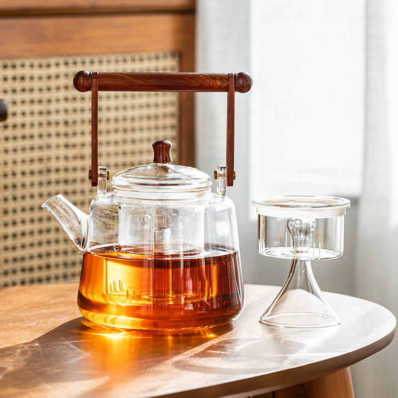 Teekanne Glas Mit Holzgriff - Shop Teekanne